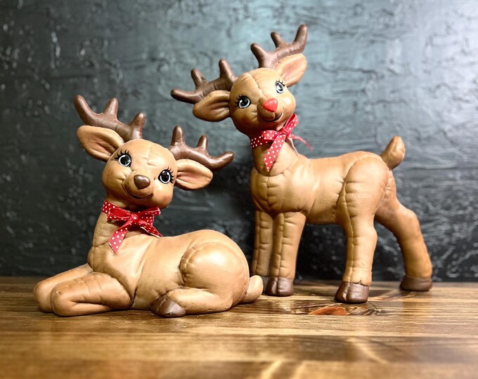 Vintage Ceramic Reindeer, Kimple Mold - Etsy