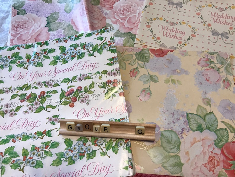 Vintage Wrapping Paper Ephemera Lots - Etsy
