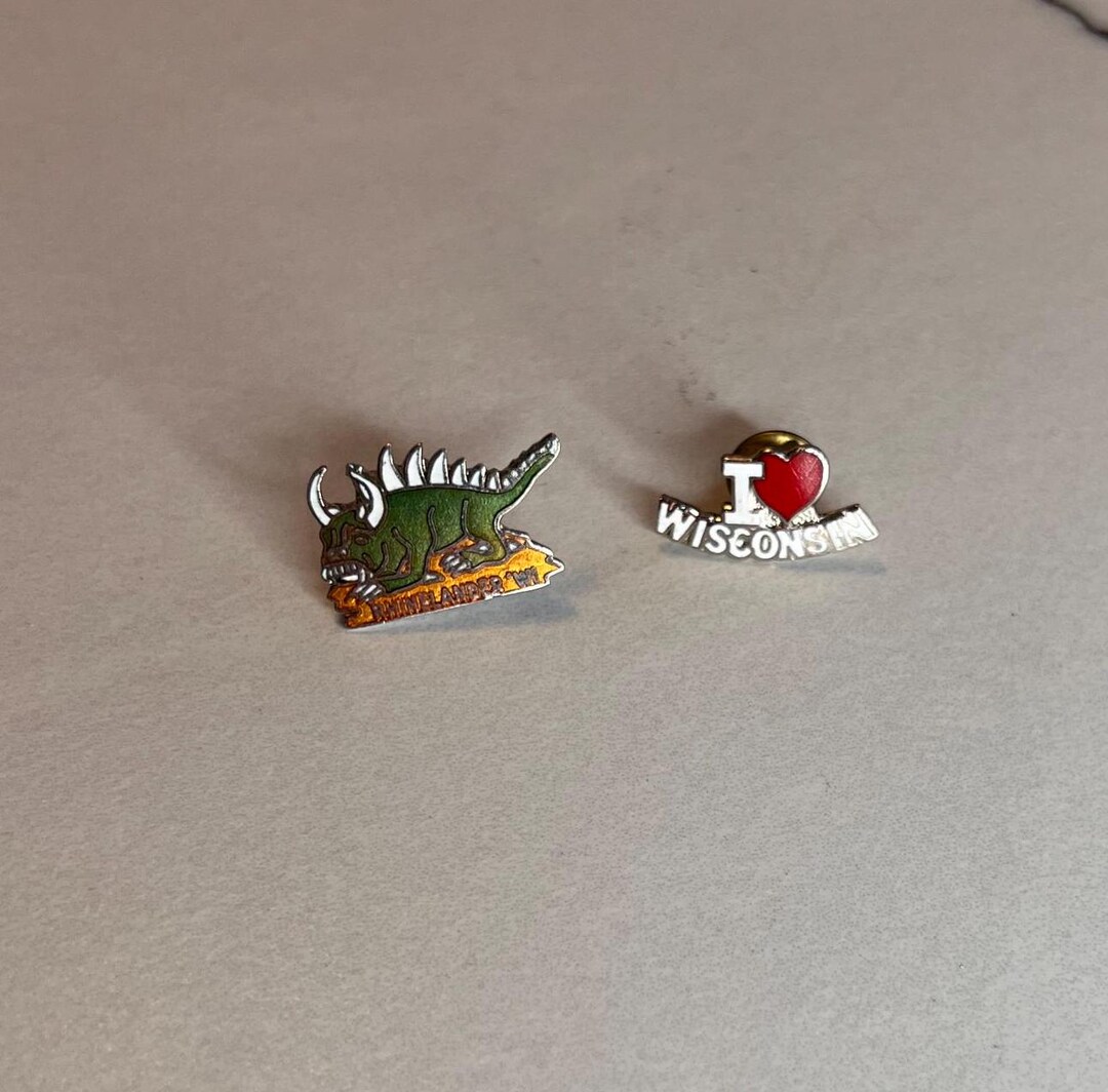 Vintage Hodag Lapel Pin, I Love Wisconsin, Rhinelander WI, Mythical ...