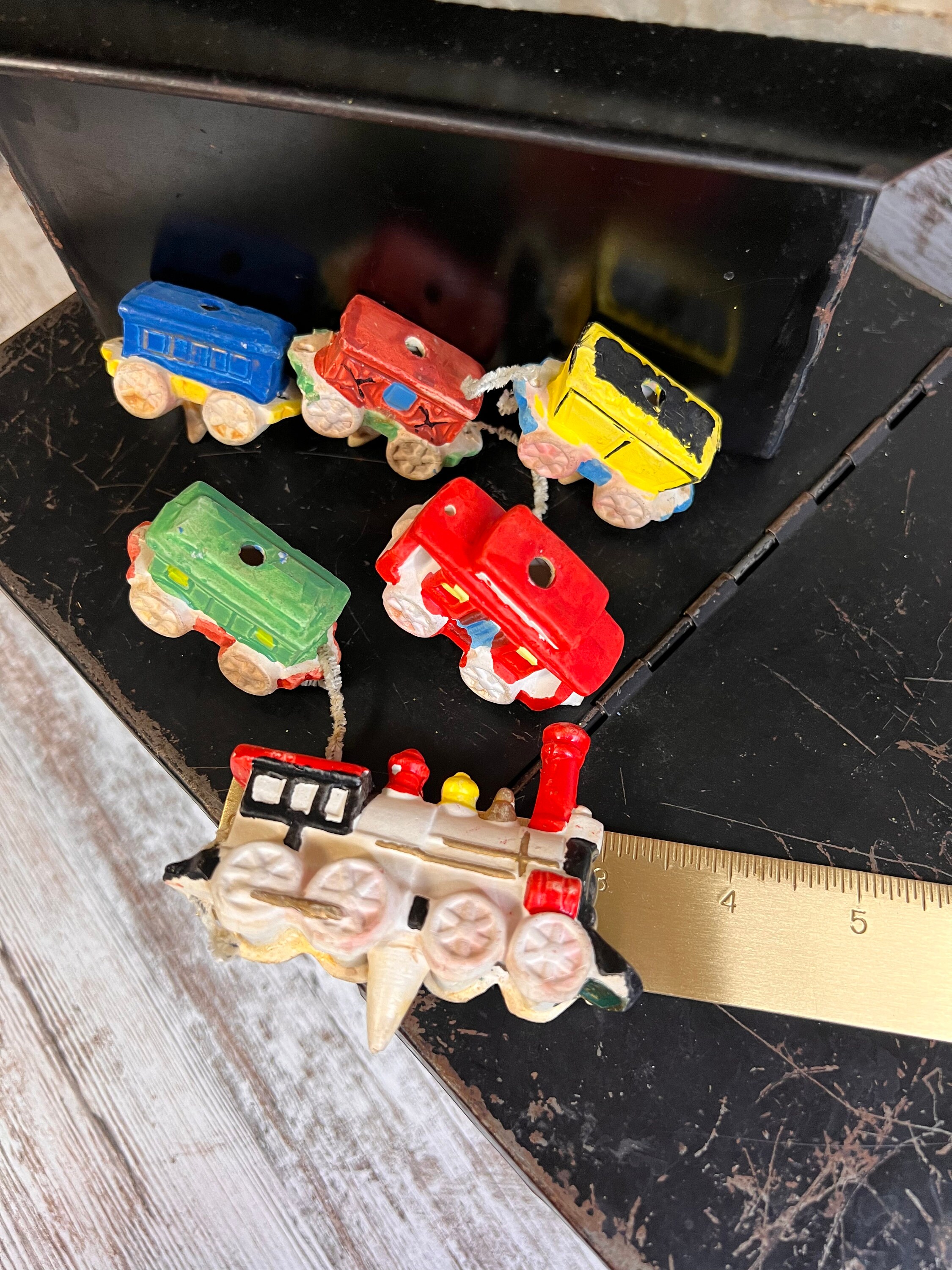 Vintage Birthday Candle Train Birthday Party MCM Cake - Etsy