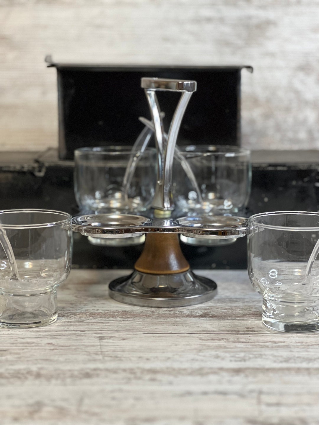 Mid Century Modern Condiment Caddy, MCM, Spinning, 1960’s, Lazy Susan ...