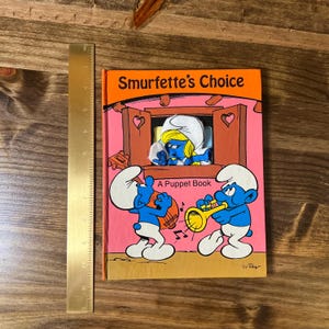 Vintage Smurfettes Choice Puppet Book, Hard Cover, the Smurf’s, 1980’s ...