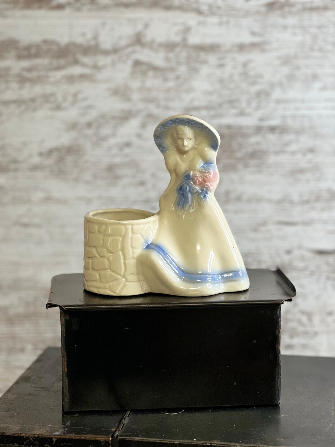 Vintage Woman Flower Planter, Southern Belle, Flower Pot, Ceramic - Etsy