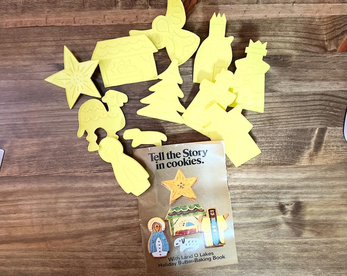 Vintage Nativity Scene Cookie Cutters, Cookie Cookbook, Land O Lakes ...