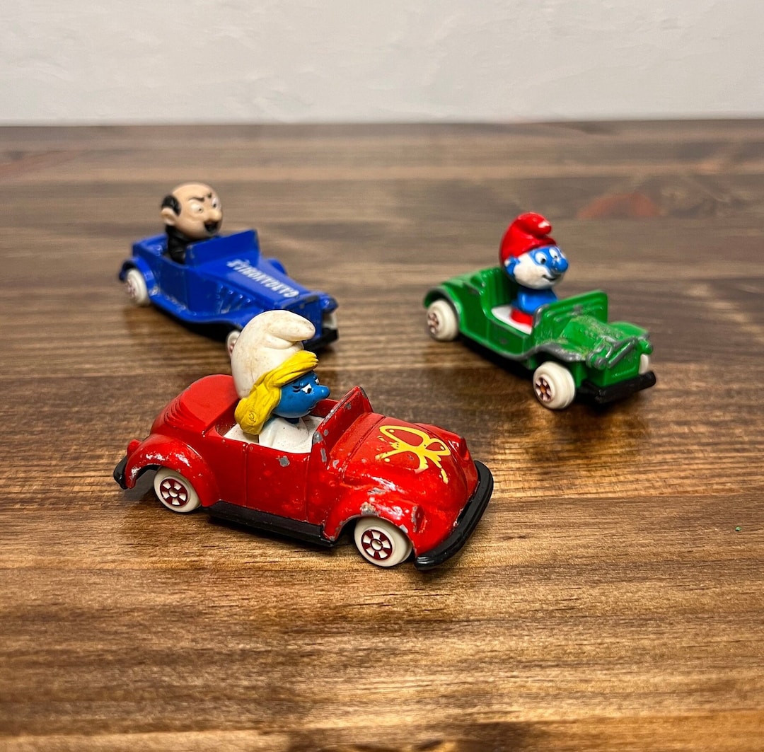 1982 Errol Smurf Cars, Papa Smurf, Smurfette, Gargamel, Saturday ...