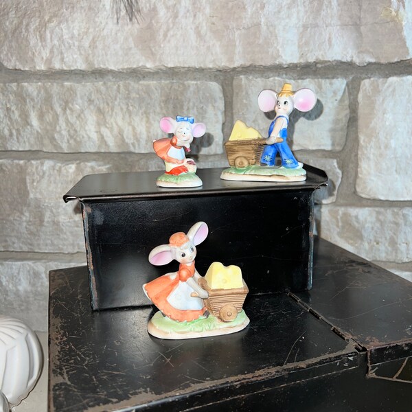 Porcelain Mice - Etsy