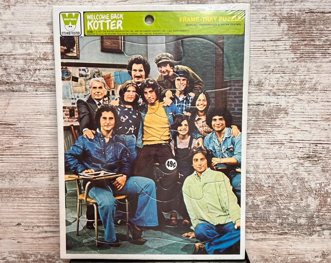 Welcome Back Kotter Puzzle, Whitman Puzzle, Frame-tray Puzzle - Etsy