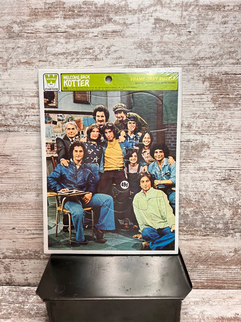 Welcome Back Kotter Puzzle Whitman Puzzle Frame-tray Puzzle - Etsy