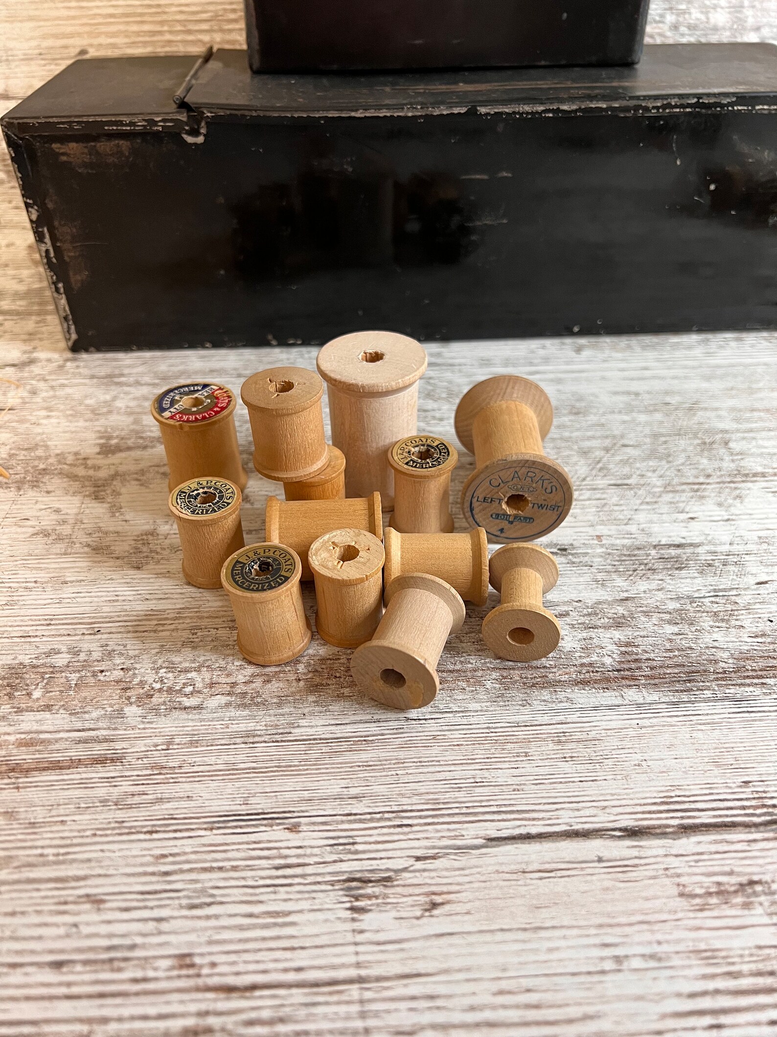 Vintage Wooden Thread Spools, Vintage Spools, Empty Thread Spools - Etsy