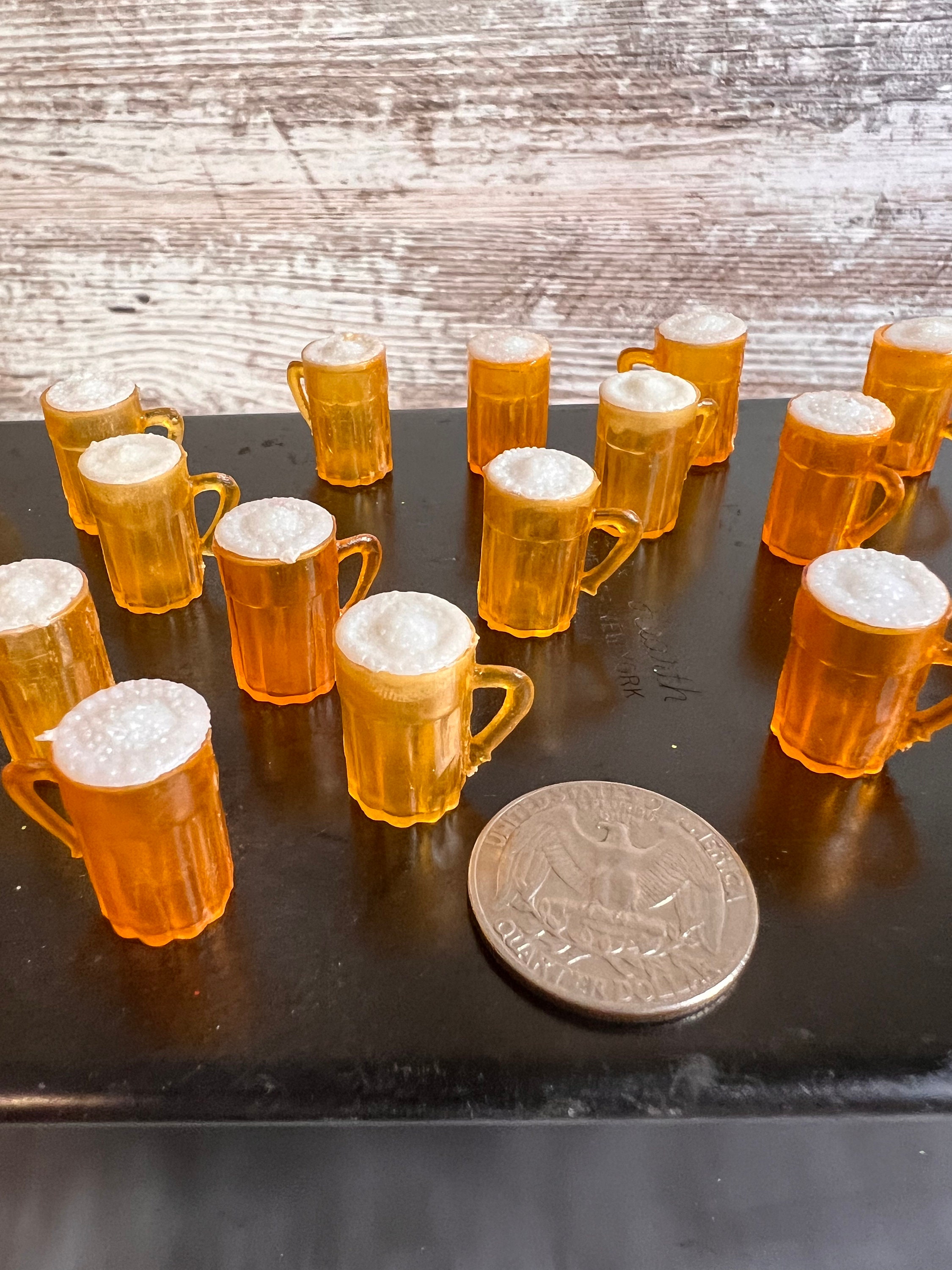Miniature Beer Mugs Dollhouse Miniatures Mini Mugs Party - Etsy
