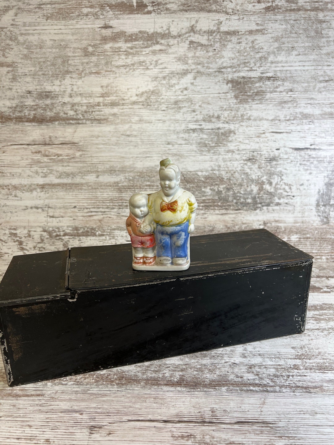 Vintage Uncle Walt and Skeezix, Gasoline Alley, Flower Pot, Dish ...