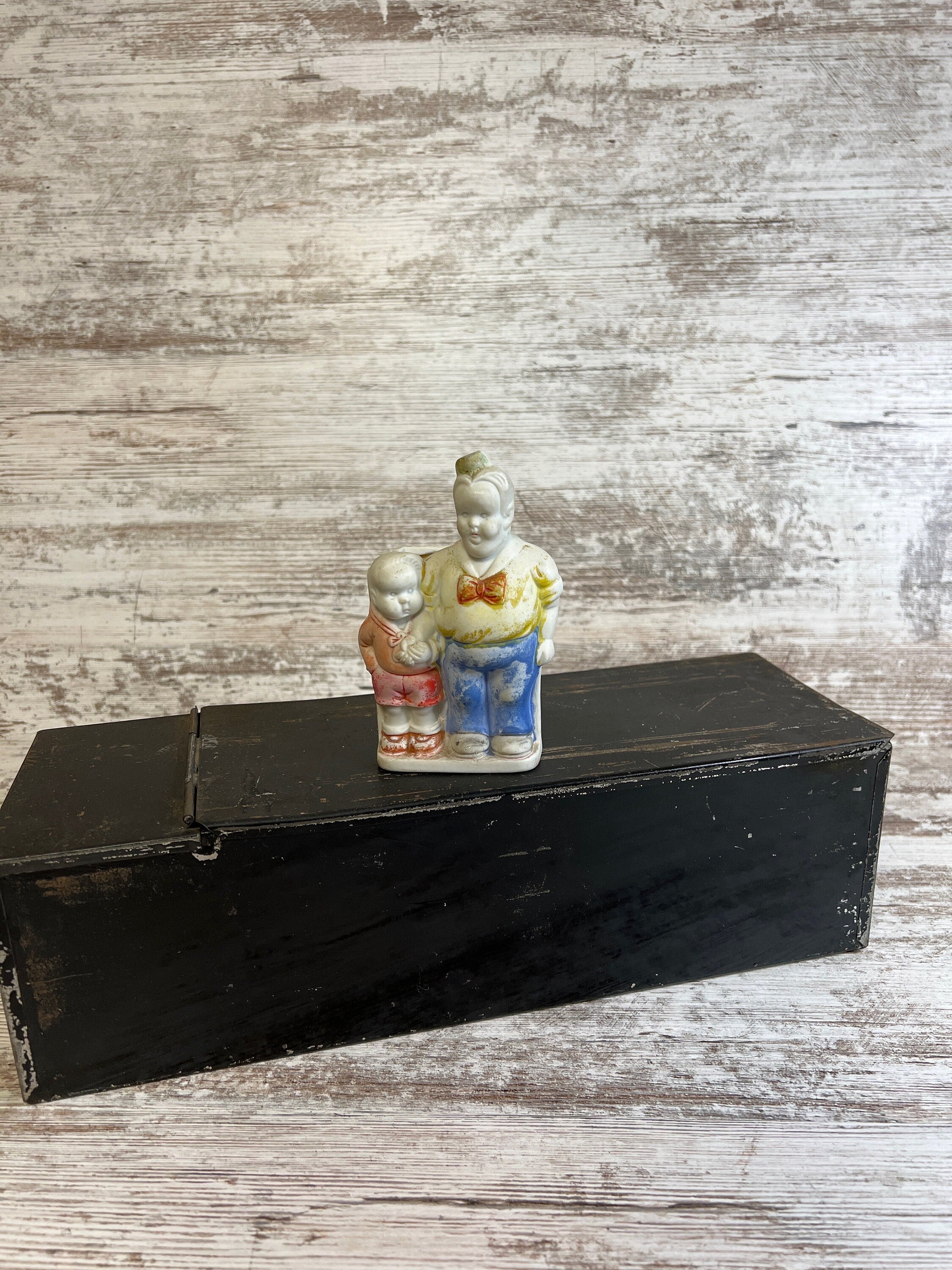 Vintage Uncle Walt and Skeezix, Gasoline Alley, Flower Pot, Dish, Toothbrush Holder - Etsy