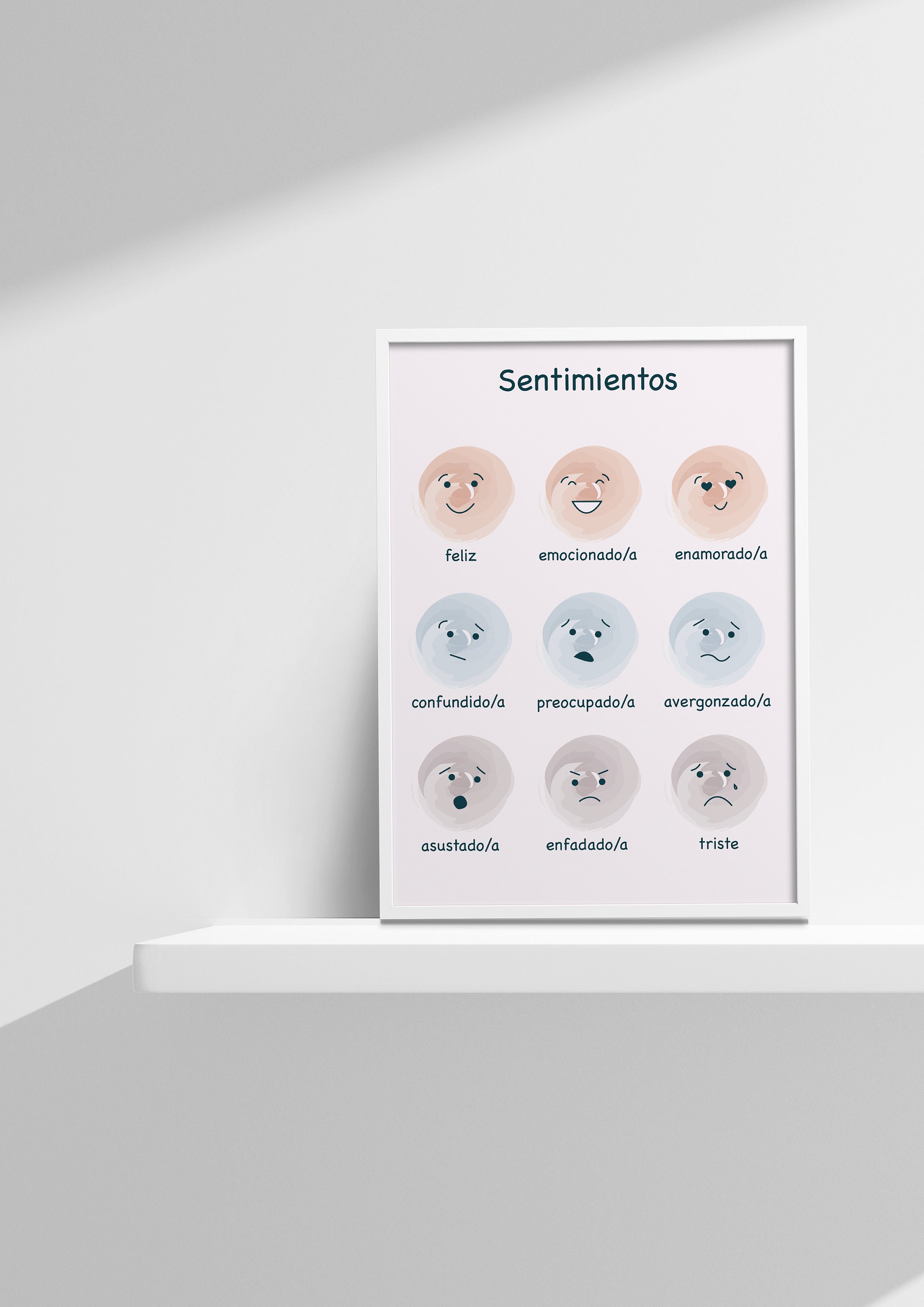 Feelings and Emotions Learning Poster | Bilingual Educational Print ...