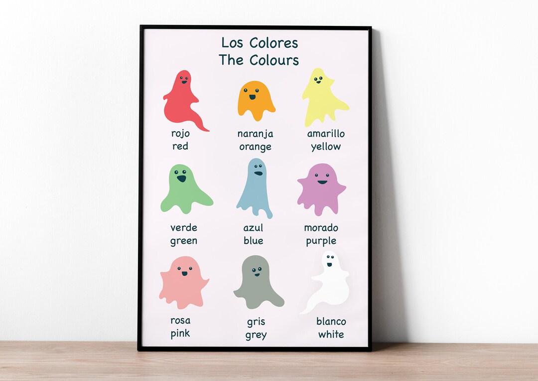 Colours Learning Poster | Educational Wall Art | Printable Children ...