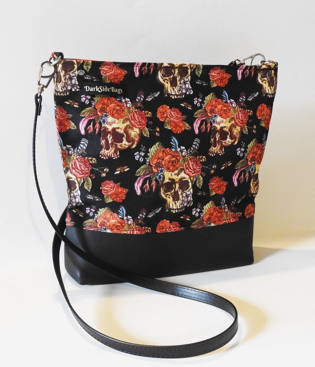 Skulls Crossbody Bag, Gothic Bag, Rock Style Bag, Goth Purse - Etsy
