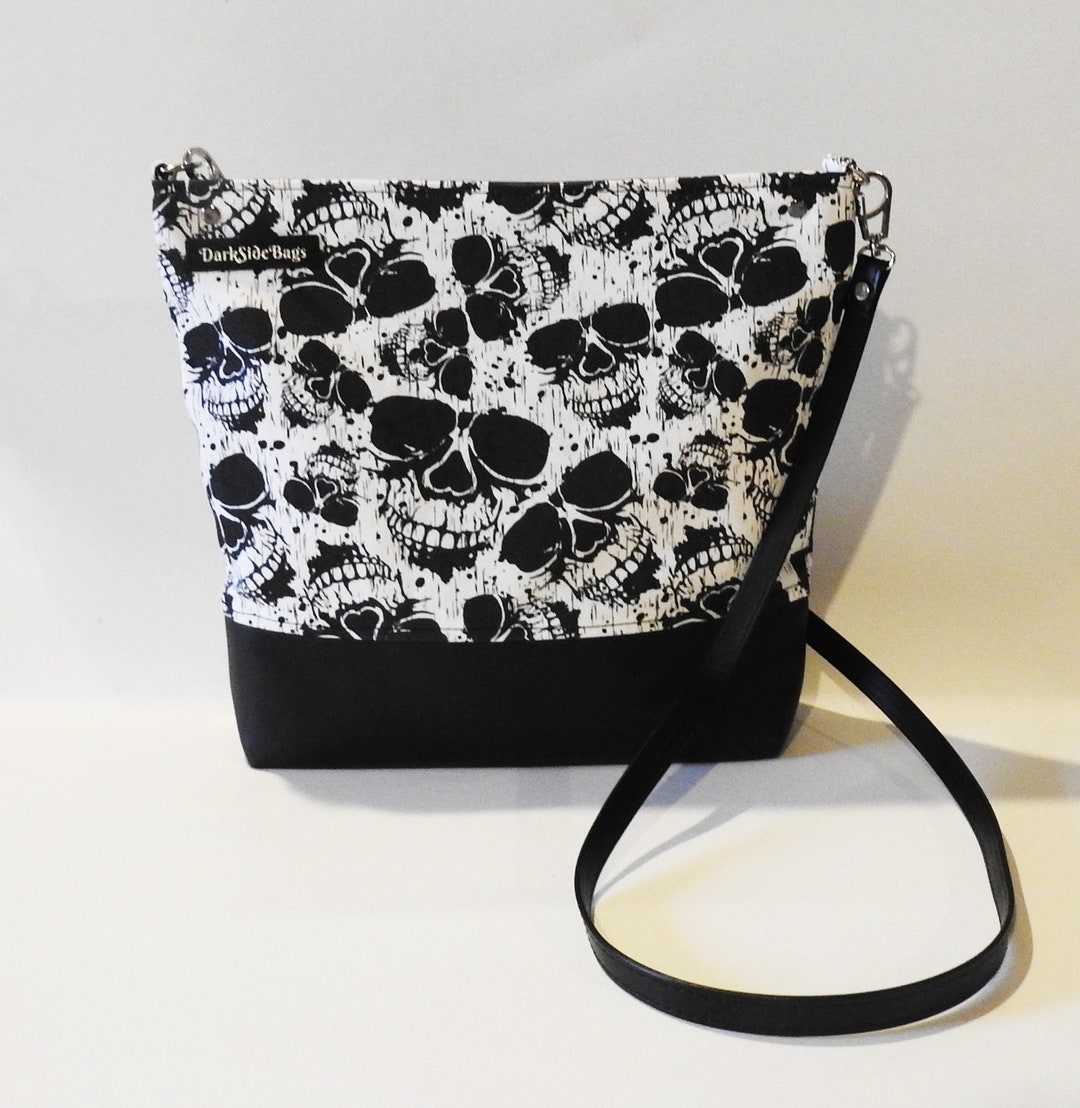Skulls Crossbody Bag, Gothic Bag, Rock Style Bag, Goth Purse - Etsy
