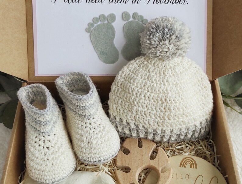 New Baby Announcement Box, Pregnancy Announcement Grandparent Keepsafe ...