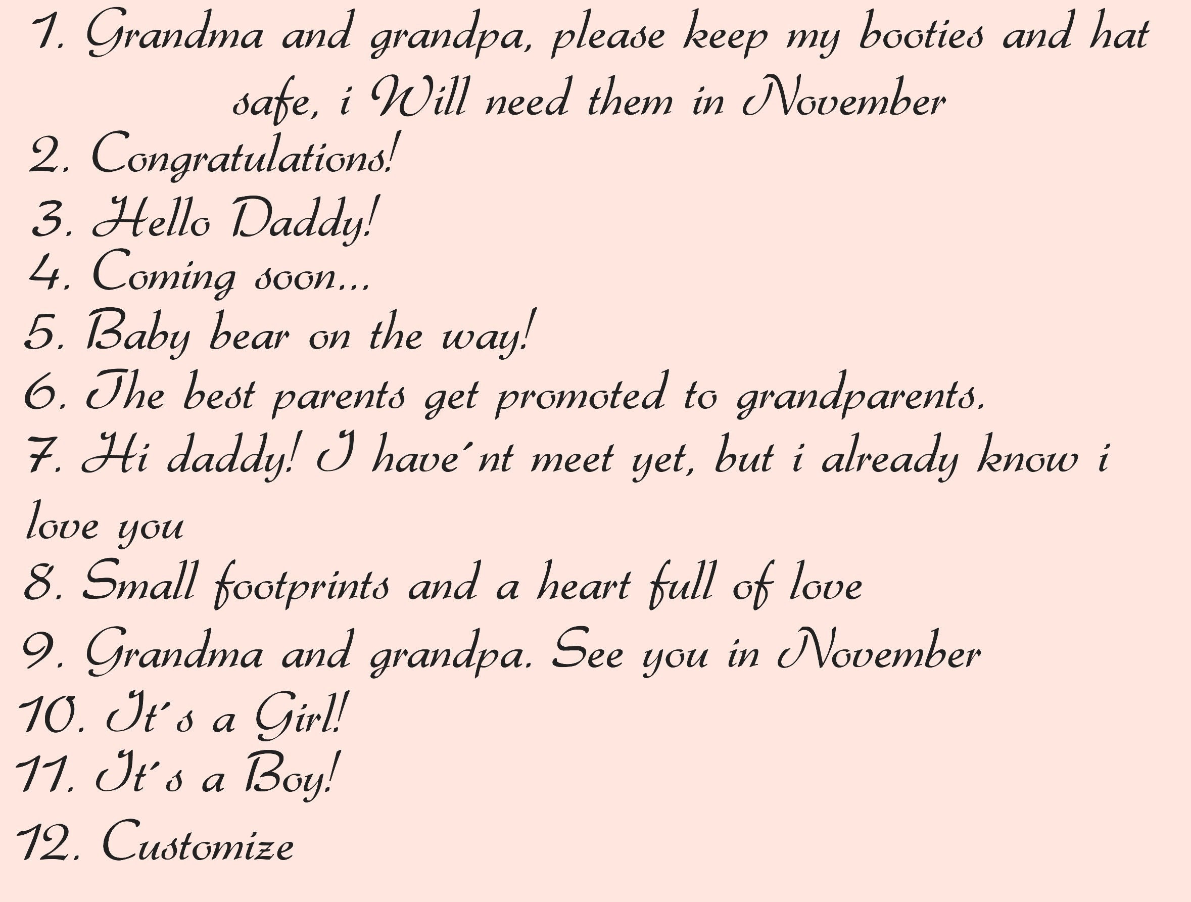 New Baby Announcement Box, Pregnancy Announcement Grandparent Keepsafe ...