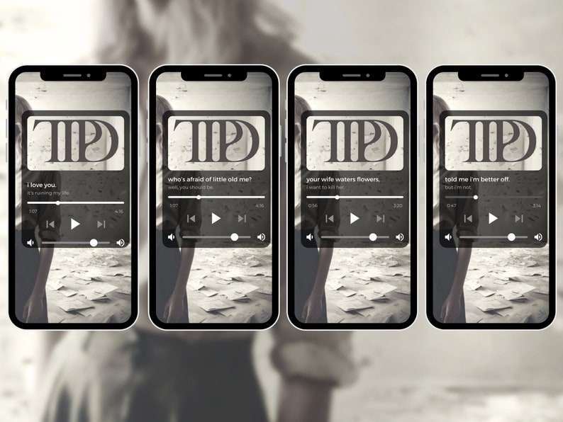 The Tortured Poets Department Taylor Swift iPhone Music Lyric ...