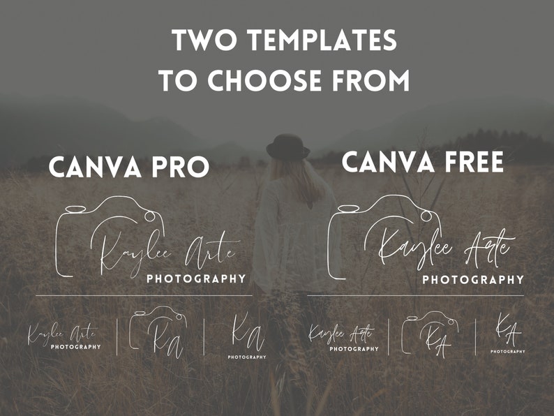 Photography Logo Digital Customizable Download Custom Photographer Logo ...