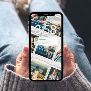 Polaroid Style Vintage Summer Love Phone Background Getaway Car Digital ...