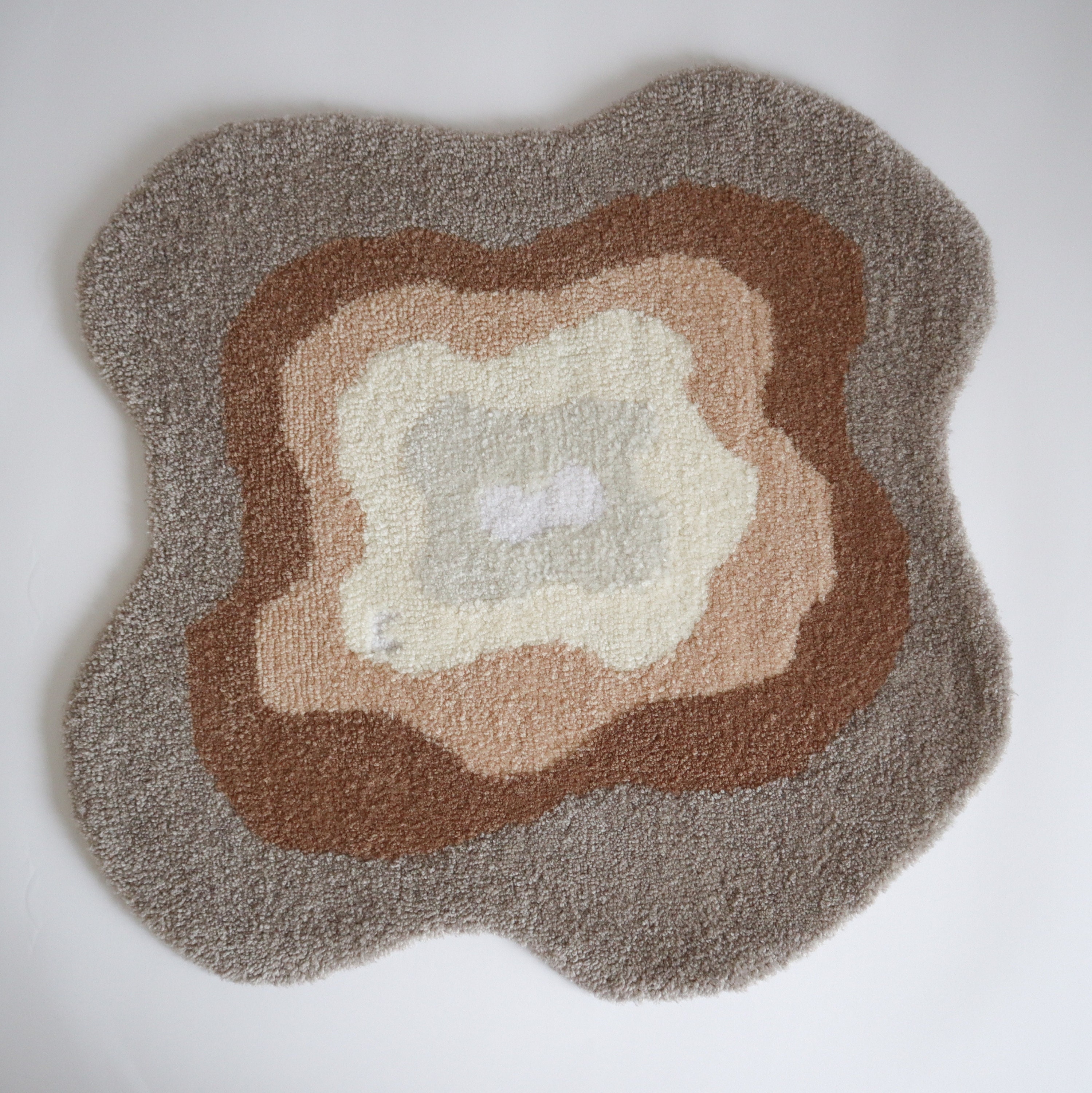 Nude Curvy Cool Modern Minimalist Rug,tufted Rug,living Room Bedroom ...