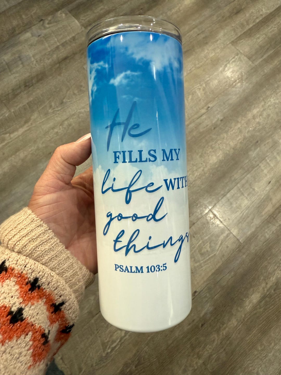 He Fills My Life With Good Things 20 Oz. Stainless Steel Cup ...