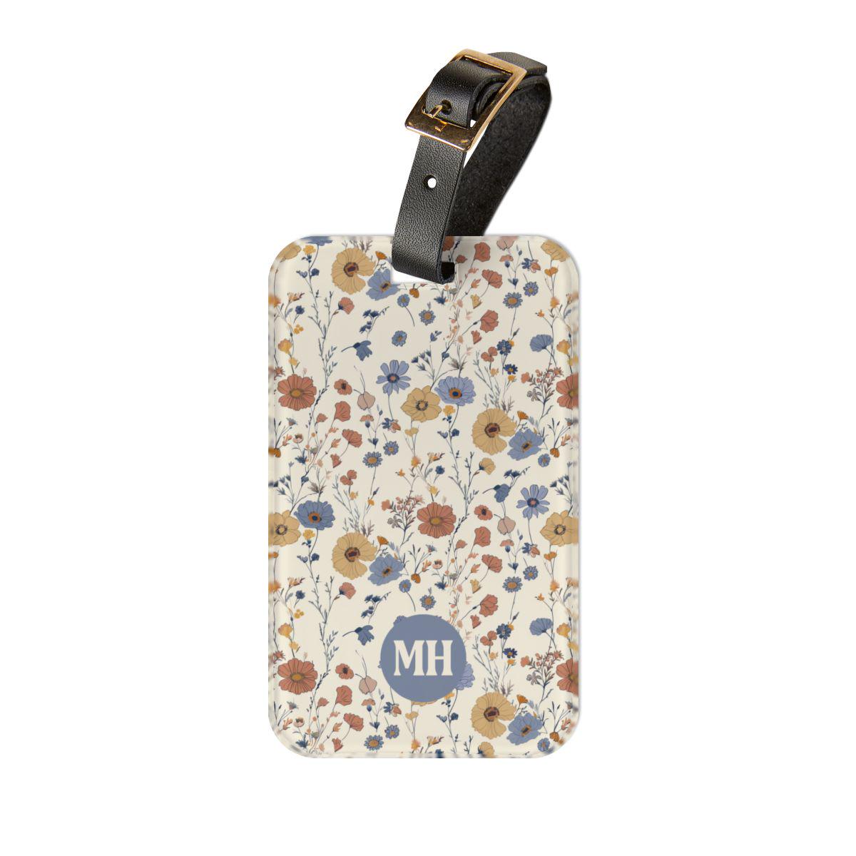 Custom Monogram Passport Cover Customized Luggage Tag Floral Passport ...