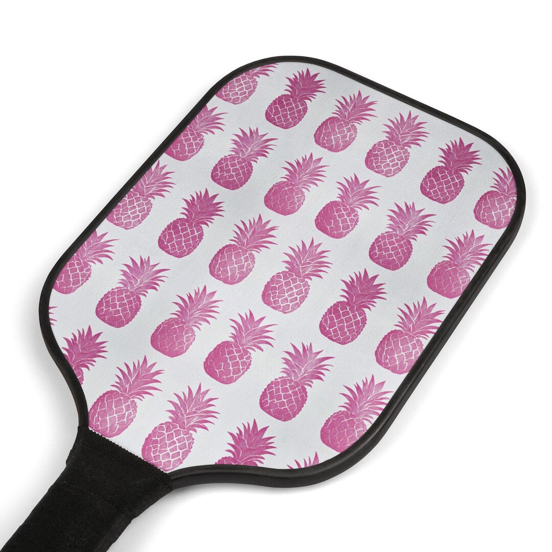 Pineapple Pickleball Paddle Set: Beachy Coastal Wood Paddles - Etsy