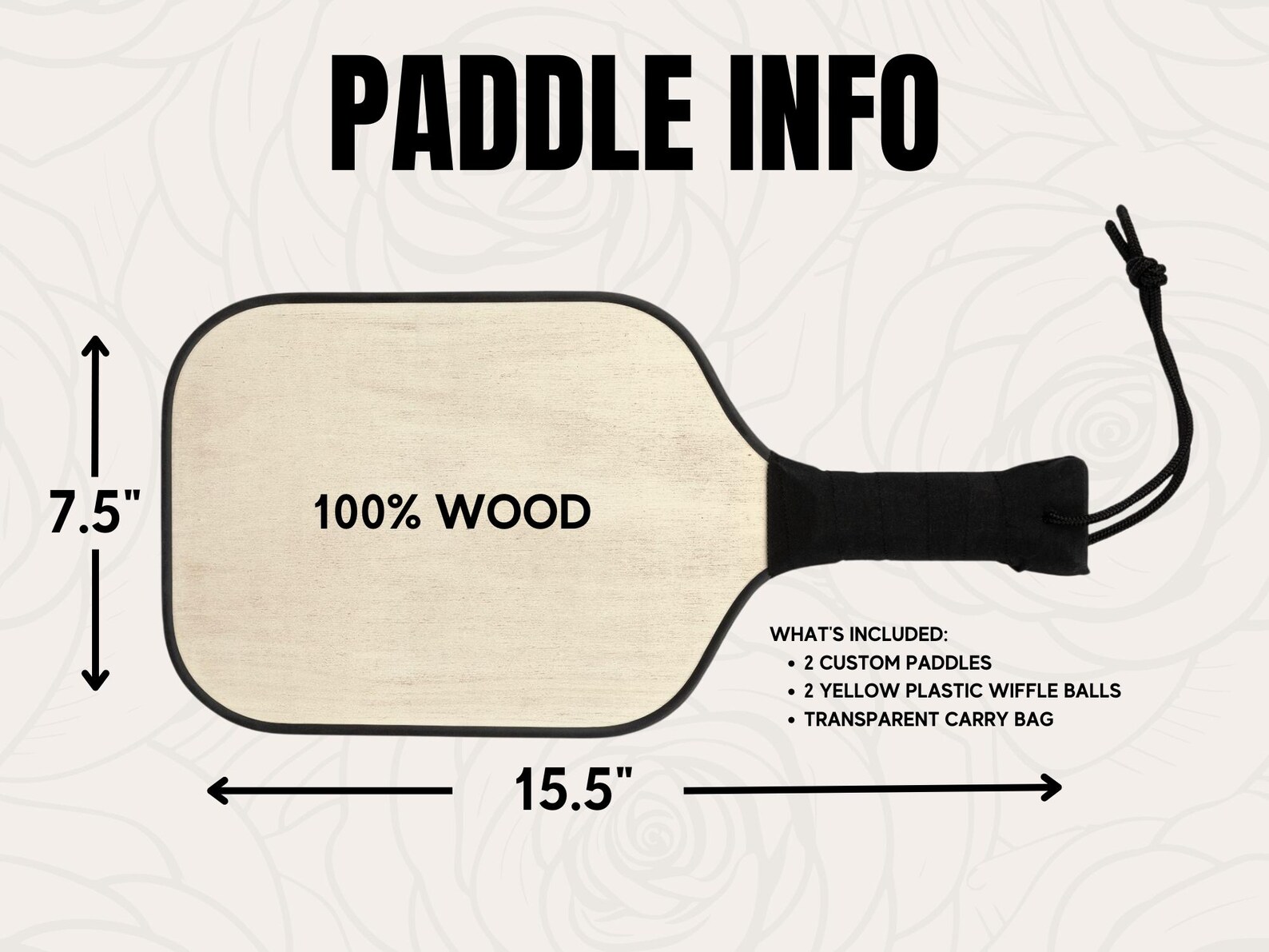 Custom Monogram Pickleball Paddle Kit Personalized Preppy Pickleball ...