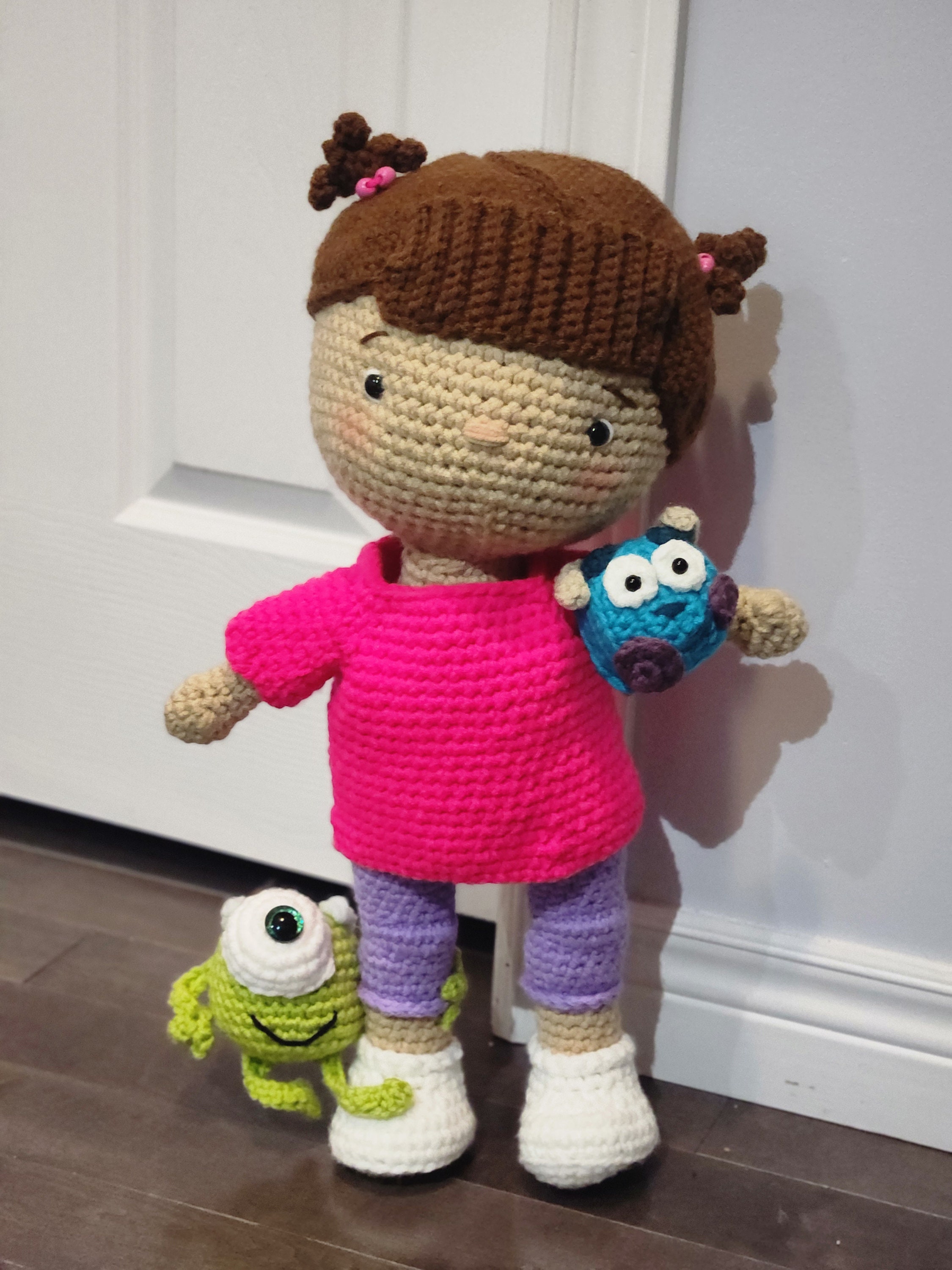 Amigurumi BOO DOLL, Monsters Inc, Pixar, Mike Wazowski , Sully ...