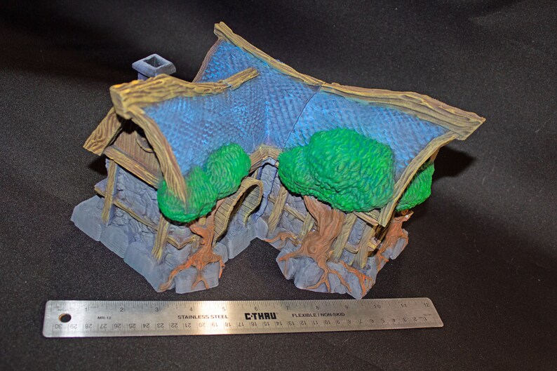 Fantasy Terrain Forest House RPG DND Warhammer Wargame Tabletop Terrain ...