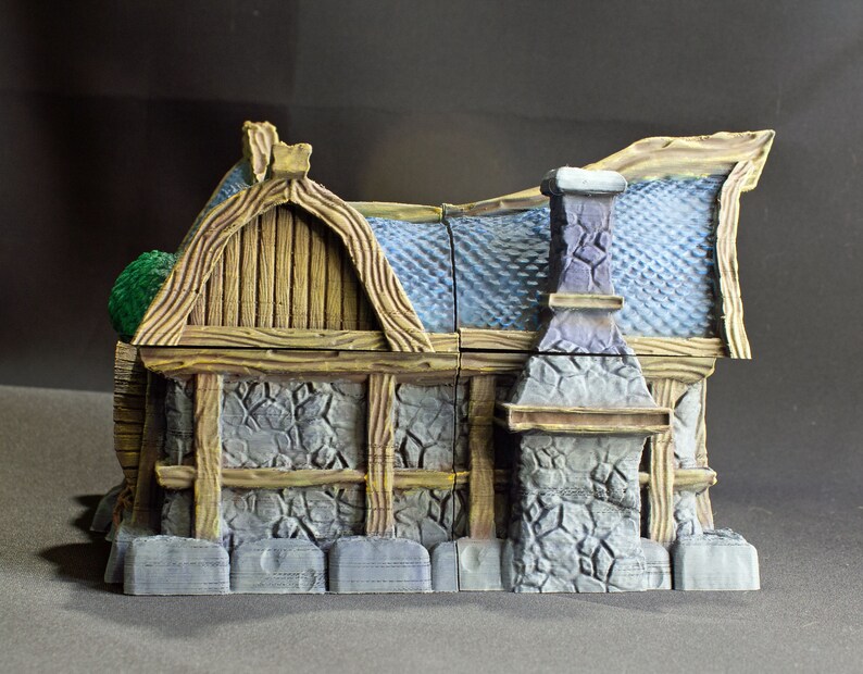 Fantasy Terrain Forest House RPG DND Warhammer Wargame Tabletop Terrain ...