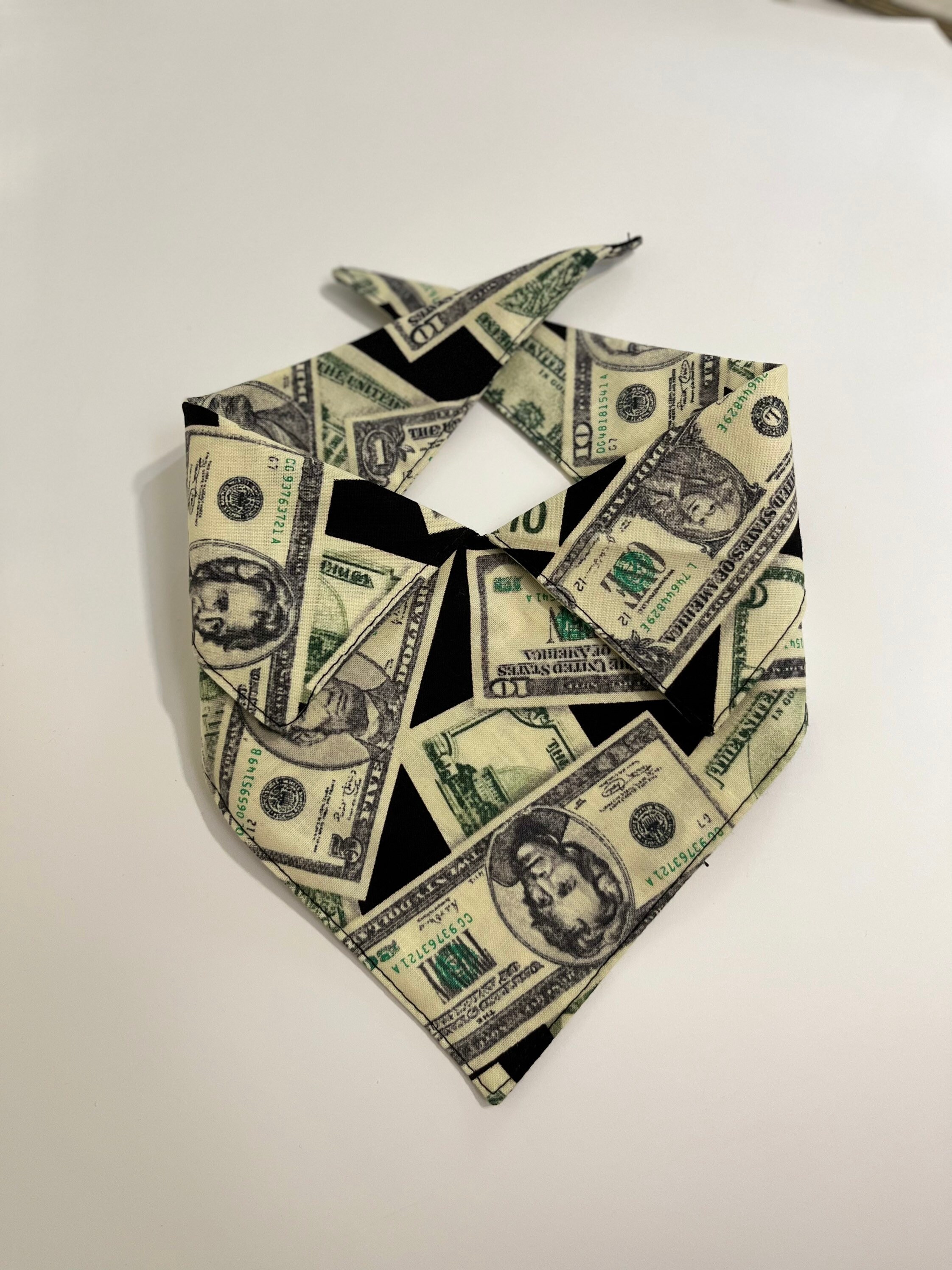 Dog Bandana/ Dollar Bills Money Dog Collar Bandana / Collar Shirt Pet ...