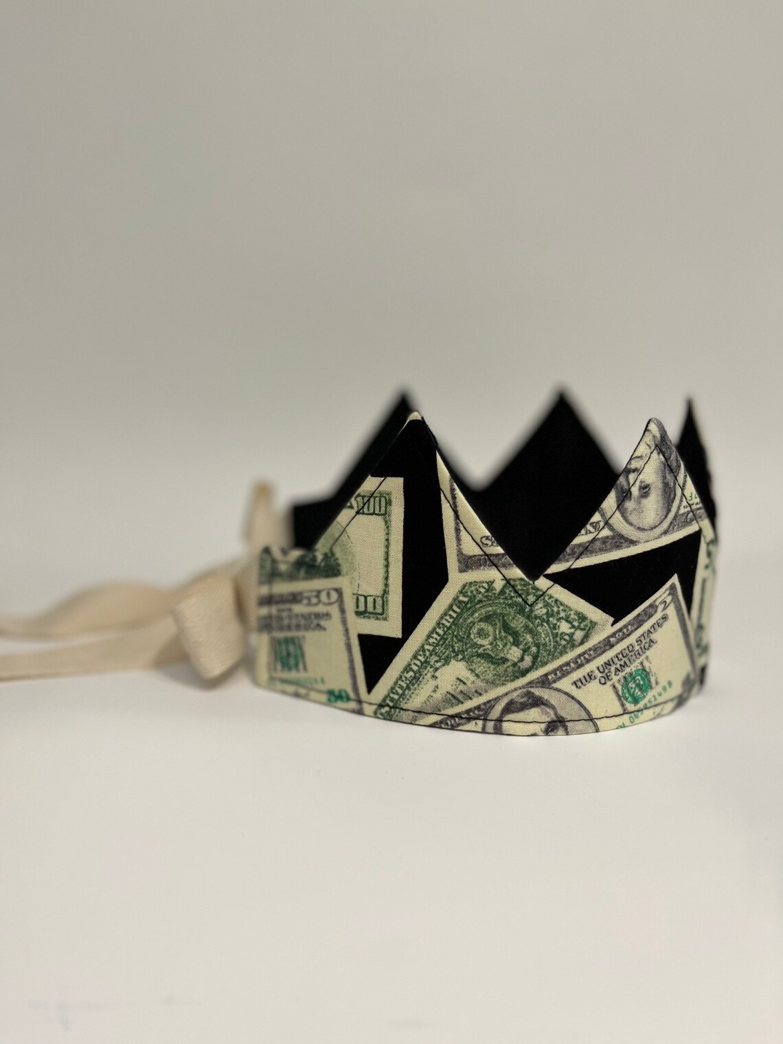 Money Printed Fabric Crown/ Party Crown / Money Themed Party Hat ...