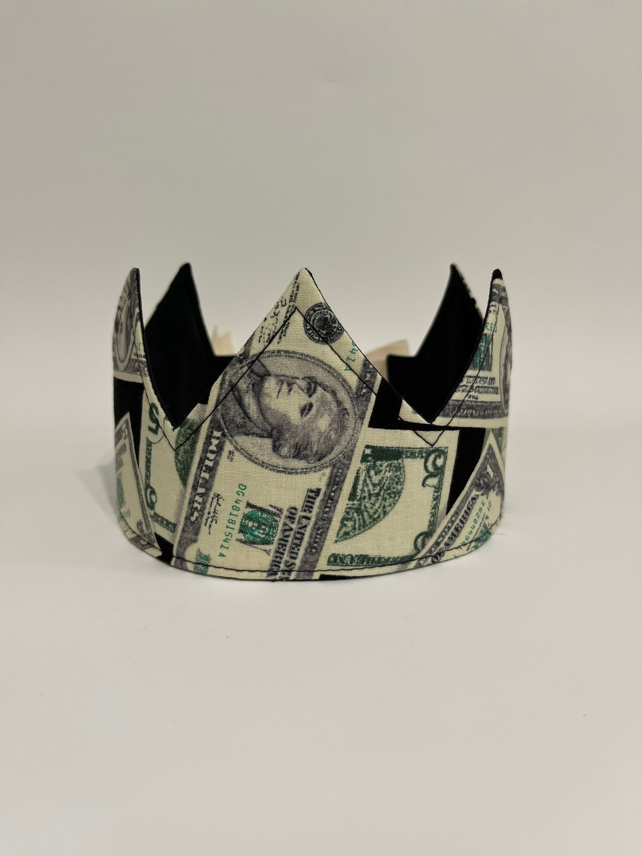Money Printed Fabric Crown/ Party Crown / Money Themed Party - Etsy
