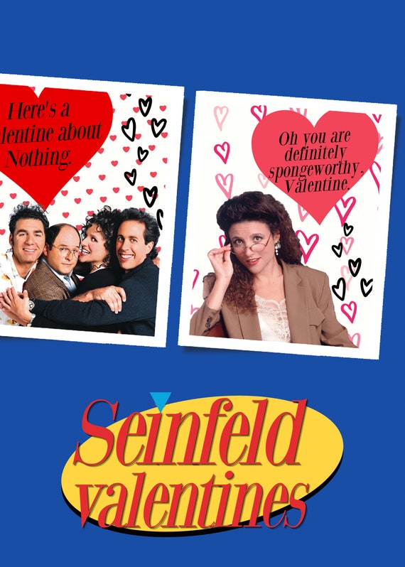 Seinfeld Valentines Instant Download of 18 Unique Cards - Etsy
