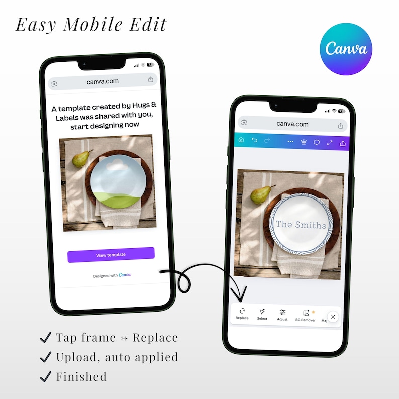 Decoware Plate Mockup for Photoshop, Photopea, Affinity, Canva (drag ...