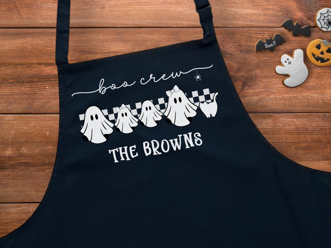 Personalized My Boo Crew Apron Custom Ghost Family Design Ideal for ...