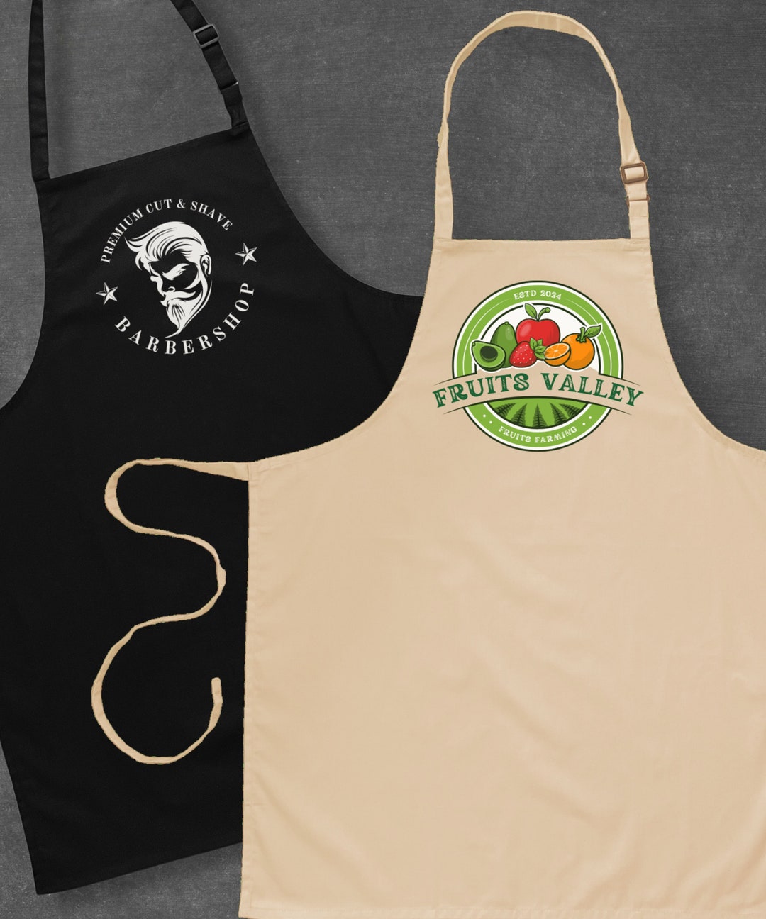 Personalized Logo Apron for Cafe Owners Custom Apron With Logo Gift for ...