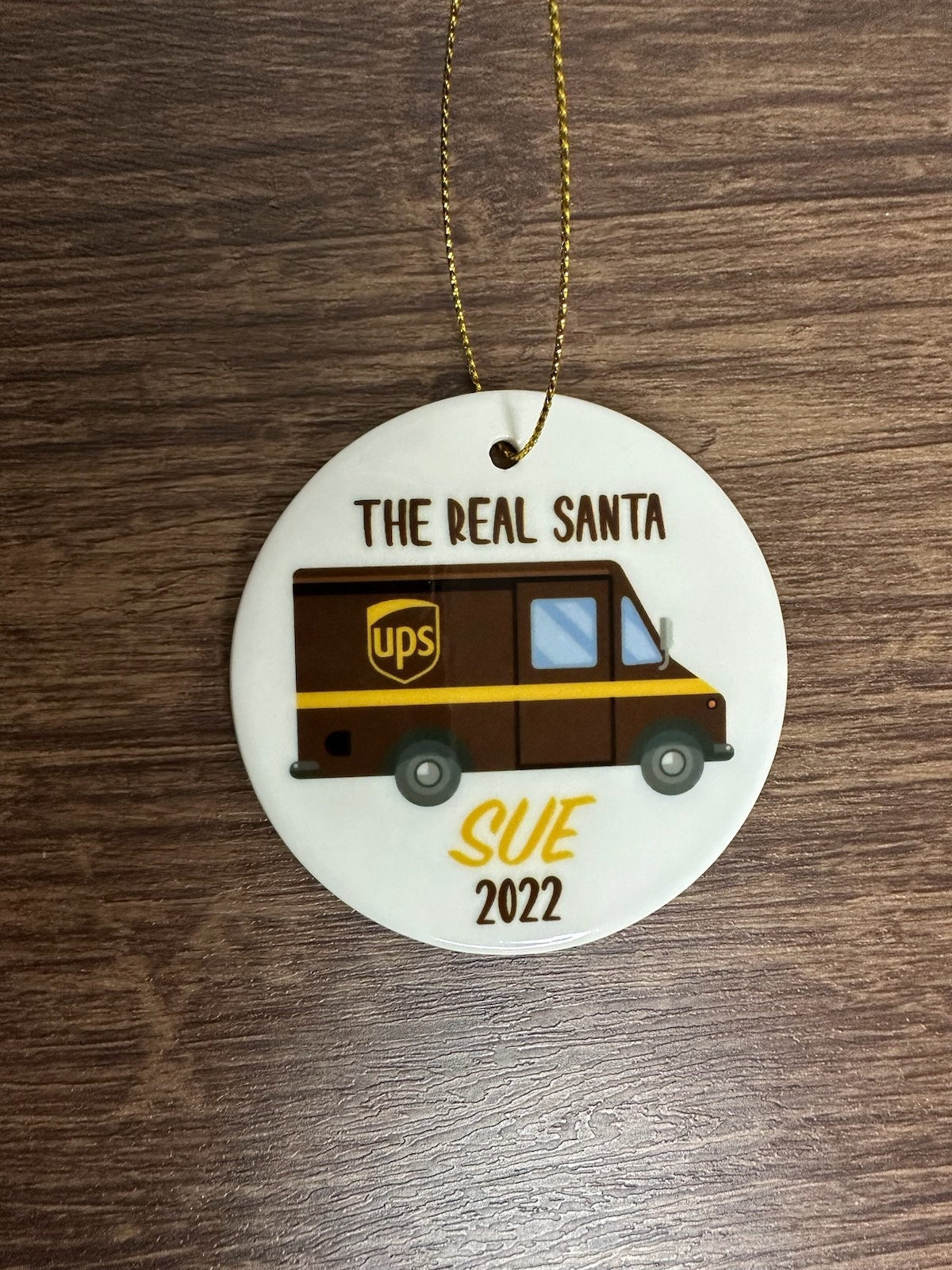The Real SANTA FEDEX Worker Appreciation Ornament Amazon - Etsy