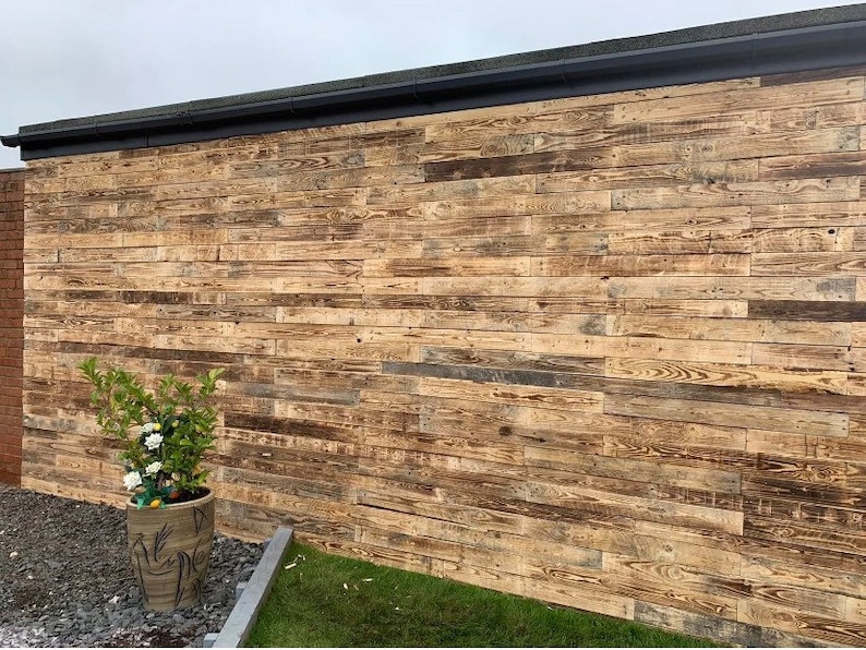 Reclaimed Pallet Wood Wall Cladding Rustic Boards for DIY - Etsy UK