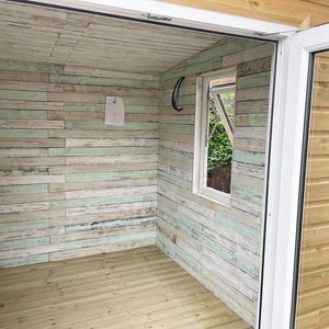 1sqm Timber Cladding | Champagne & Mint Colour Mix | Sanded | Multiple ...