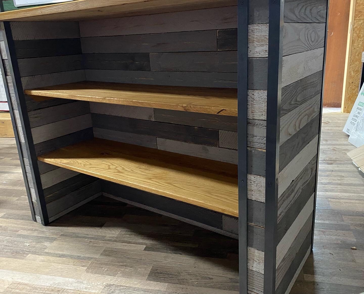 Bespoke Solid Wood Heavy Duty Home/garden Bar With Shelving - Etsy