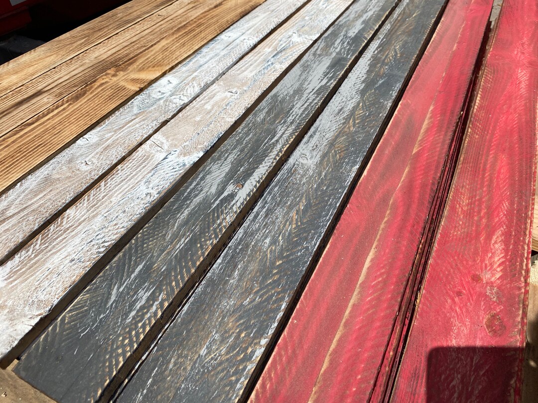 Distressed Timber Cladding Coloured Boards for Indoor or Outdoor Use ...