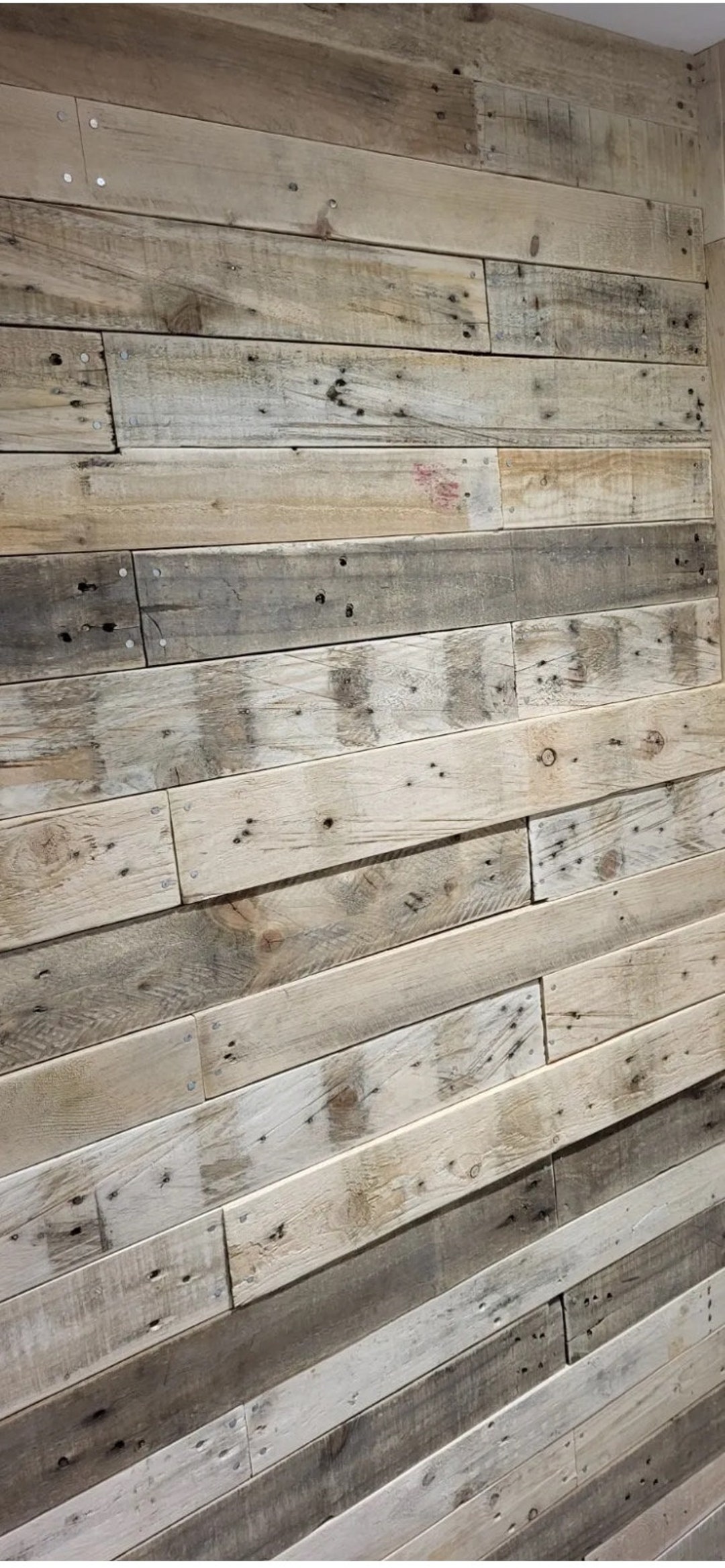 Sanded Reclaimed Weathered & Aged Pallet Wood Rustic Timber Cladding ...