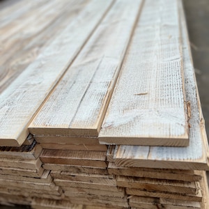 1sqm White Wash Timber Cladding, Rustic Planks for Indoor or Outdoor ...
