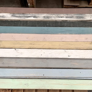 1sqm Reclaimed Distressed Pallet Wood Timber Cladding pastels Mix ...