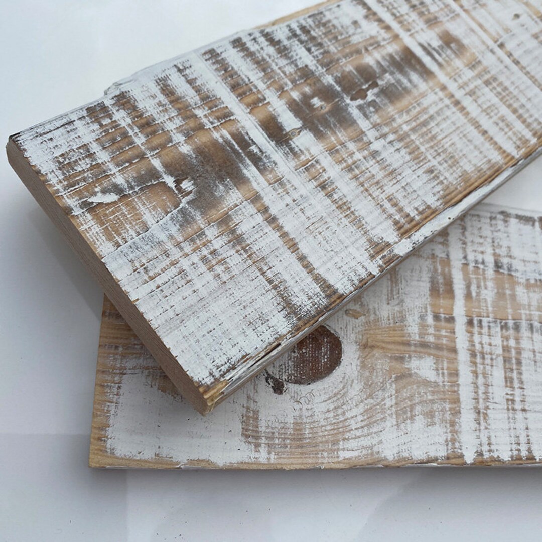 SAMPLE PACK Reclaimed White Wash Pallet Wood Timber Cladding DIY Rustic ...