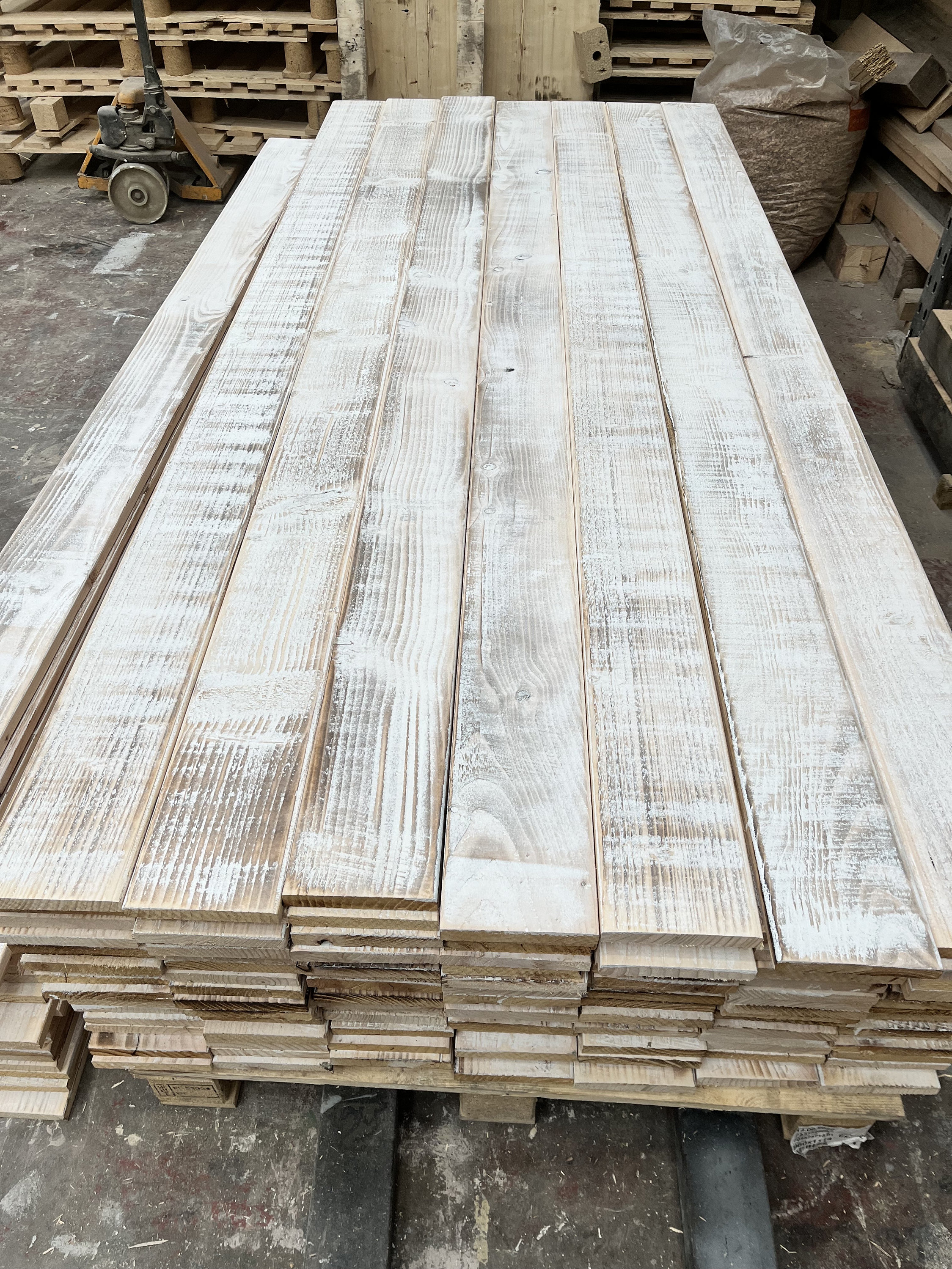 1sqm White Wash Timber Cladding, Rustic Planks for Indoor or Outdoor ...